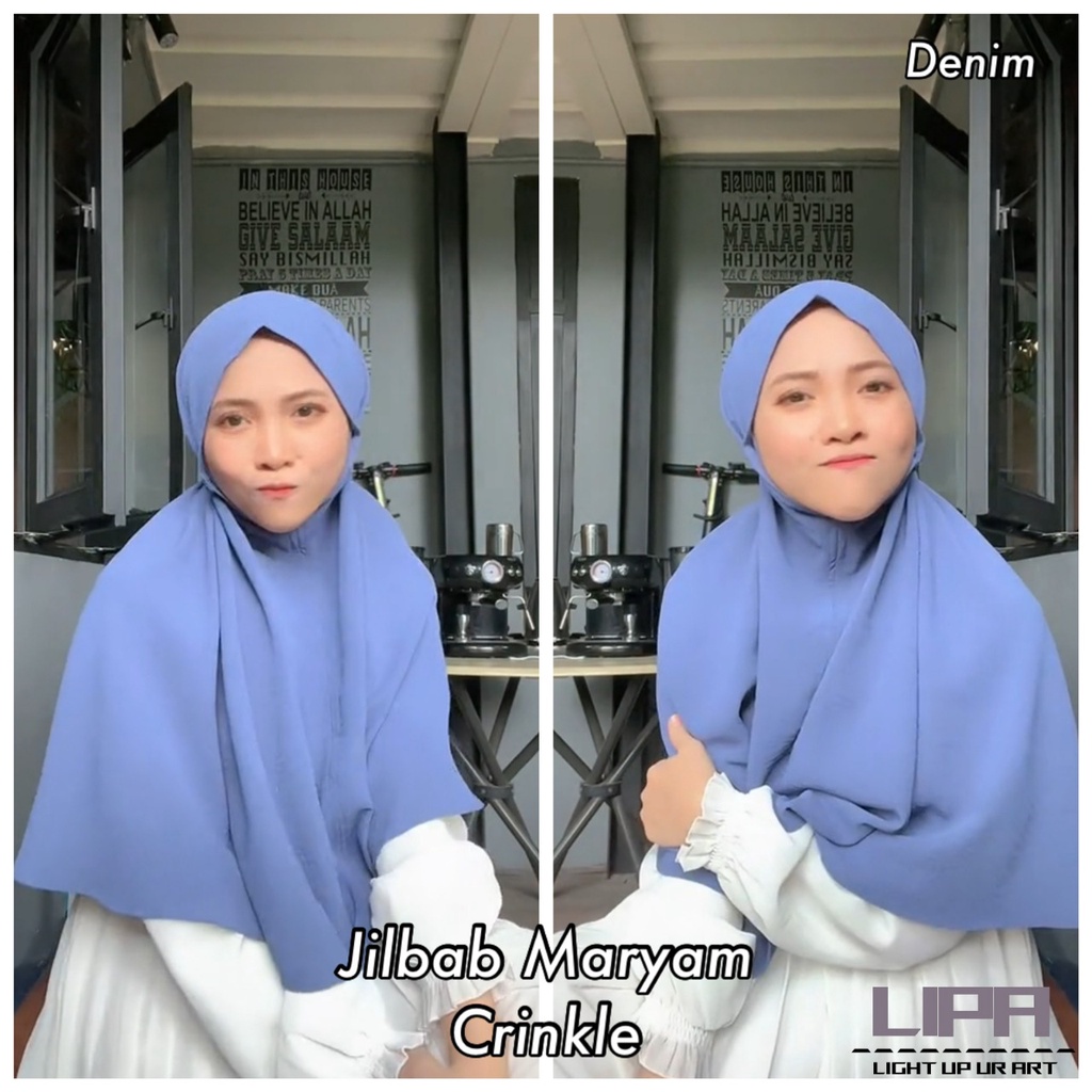Jual Jilbab Instan Bergo Maryam Crinkle By LIPA (Light Up Ur Art) BY ...