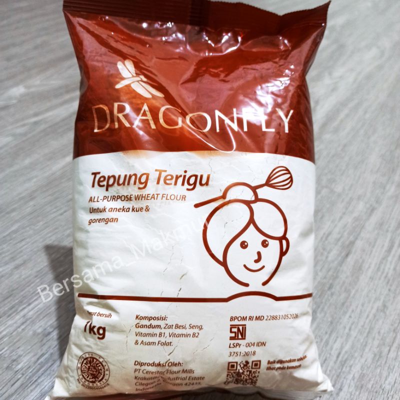 Jual Tepung Terigu Dragonfly 1 kg gandum | Shopee Indonesia