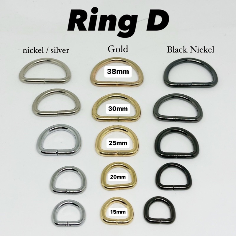 Jual Ring D Tas Eceran Besi Tebal D Ring Tas | Shopee Indonesia