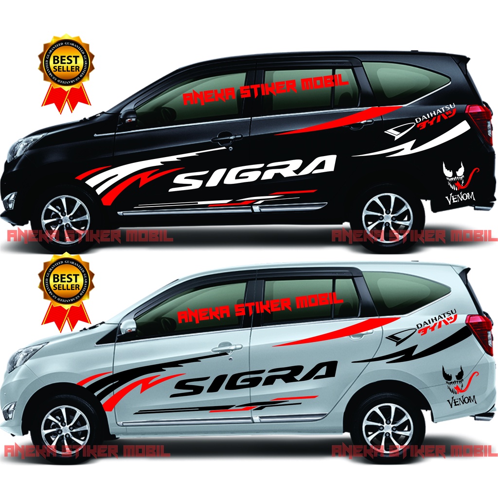 Jual Stiker Stiker Mobil Sigra Stiker Body Mobil Sigra Stiker Venom ...