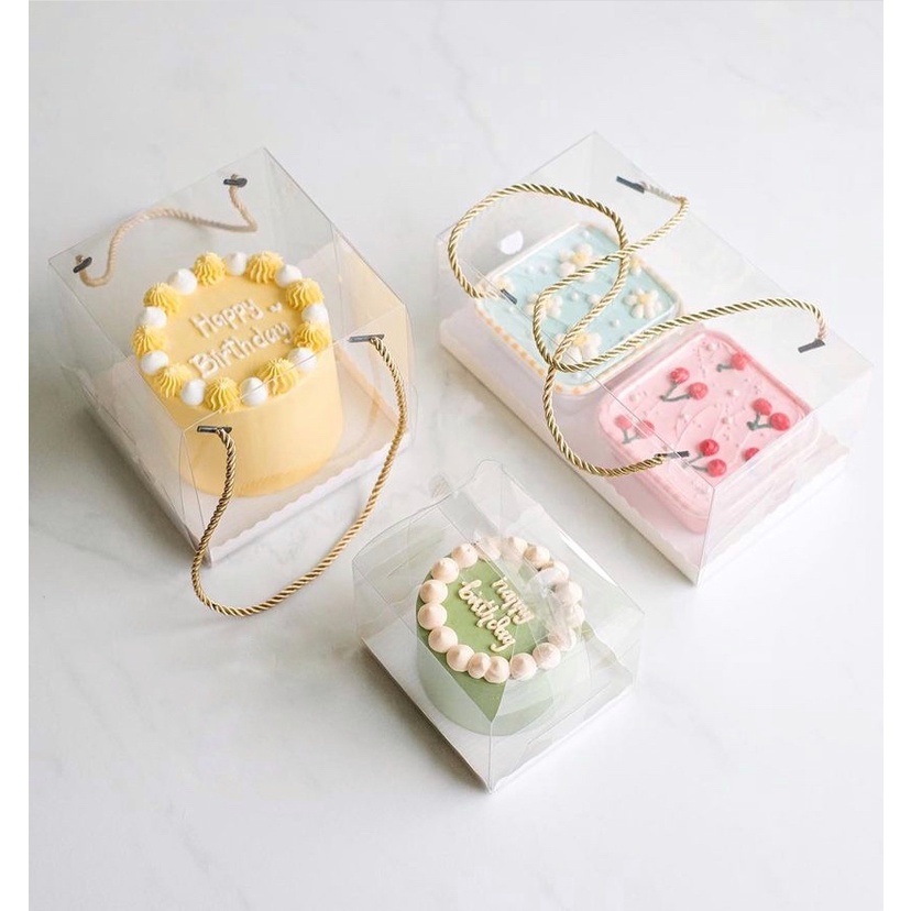 Jual Mini Box Mika Box mika Kue 10x10x10cm/12x12x12cm/14x14x14cm ...