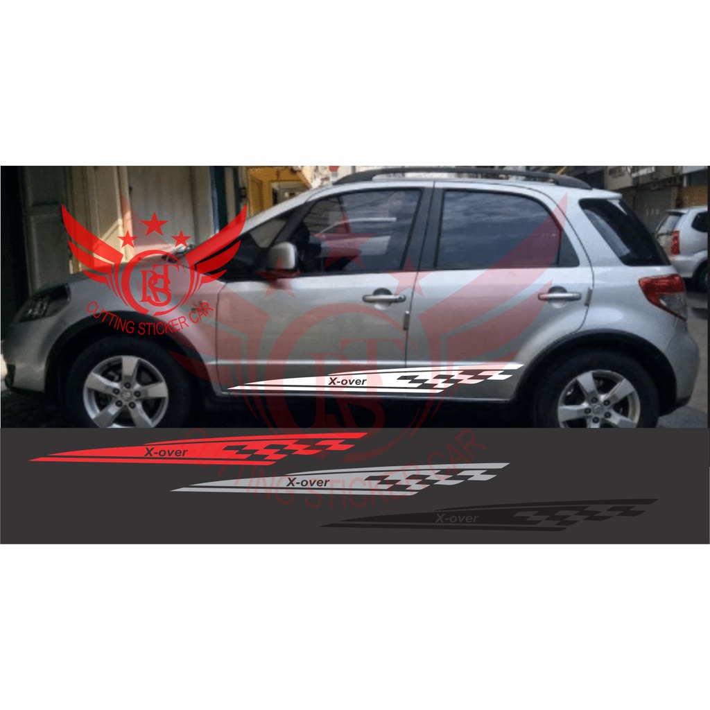 Jual cutting sticker mobil x-over cutting sticker mobil suzuki x-over ...