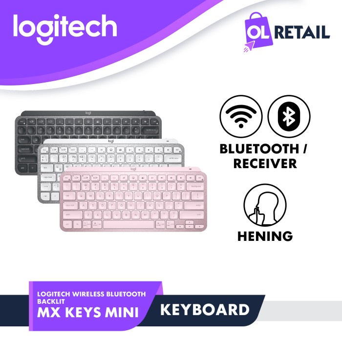 Jual Logitech MX Keys Mini Keyboard Logitech Wireless Bluetooth Backlit | Shopee Indonesia