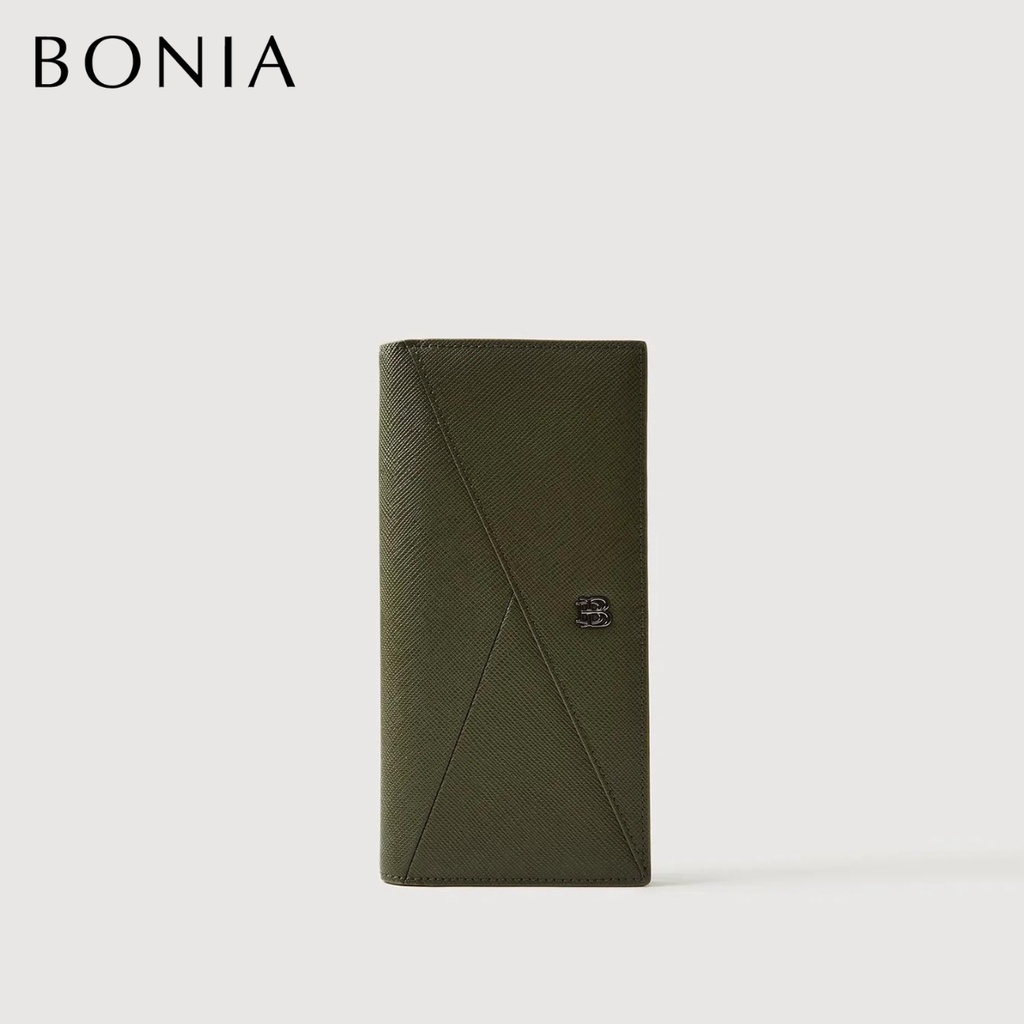 Jual Bonia - Alonzo 2 Fold Long Wallet Green | Shopee Indonesia
