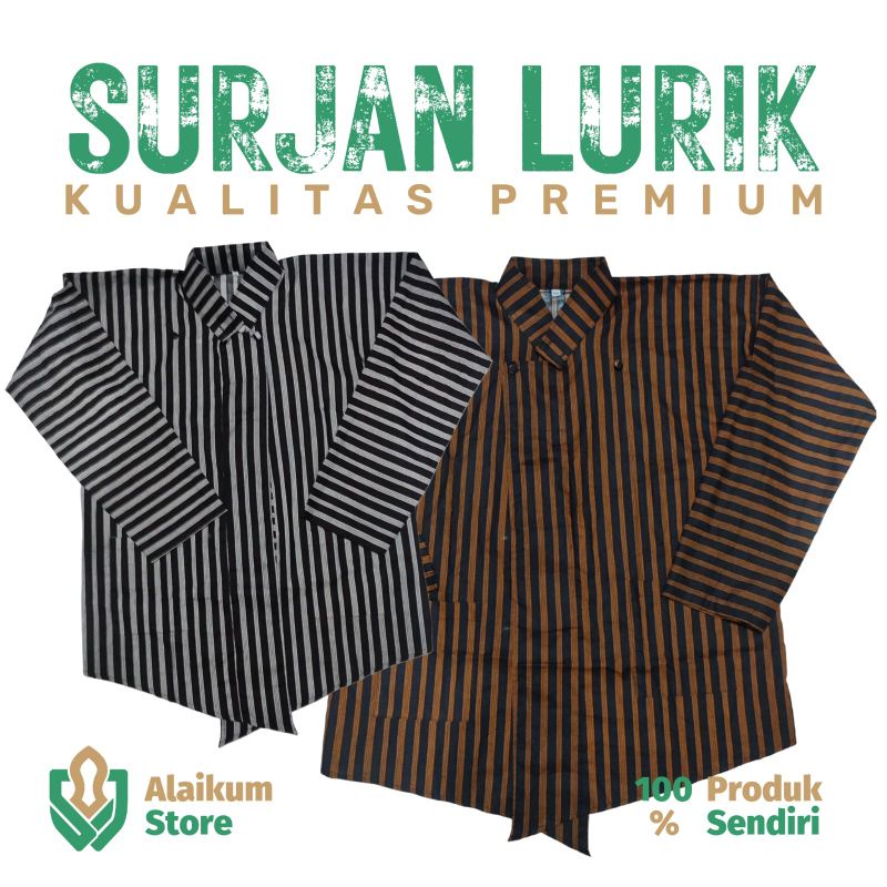 Jual Baju surjan Lurik Alusan kualitas Premium | Shopee Indonesia