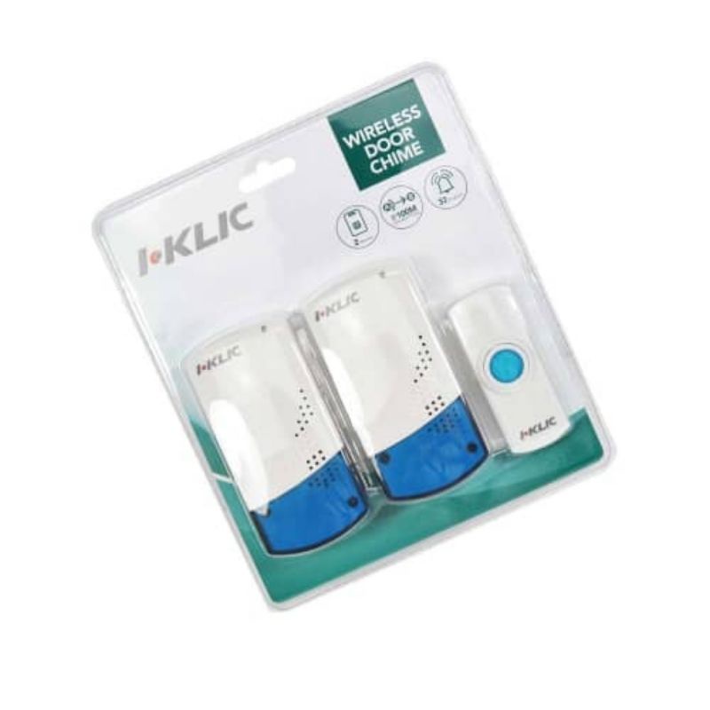 Jual MOZTEC/KRIS/I KLIC Bel pintu Nirkabel Double Speaker - Putih 138-2 ...