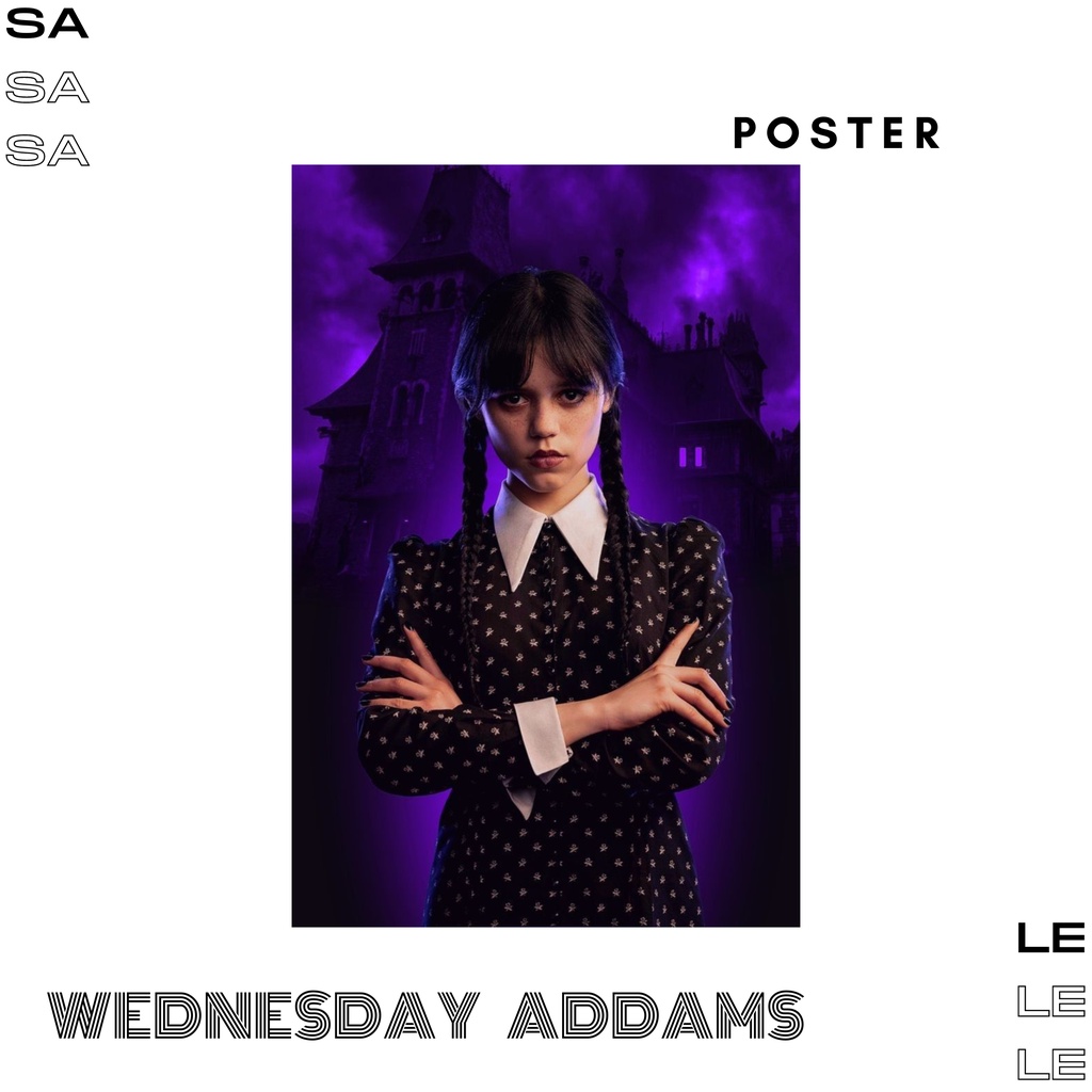Jual POSTER WEDNESDAY ADDAMS - Ukuran A3/A4 (Bisa Custom Gambar ...