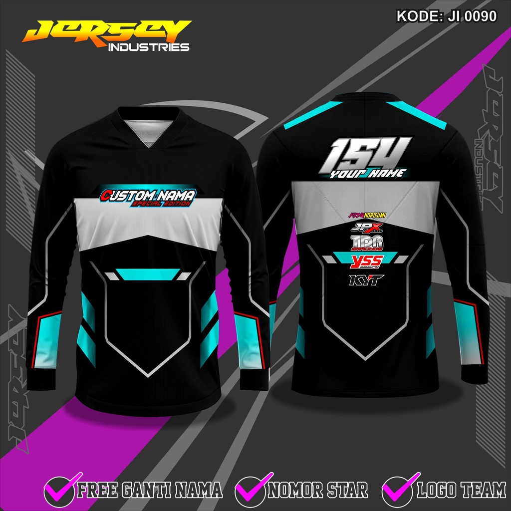 Jual Jersey Racing Full Printing, Kaos Jersey Drag Desain Custom, Bisa ...