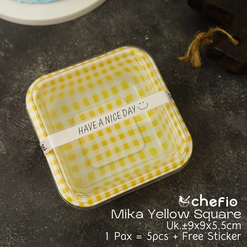 Jual Kotak Kue Mika Paper Cake Box Korean Lunch Box Roti Donat Bolu ...