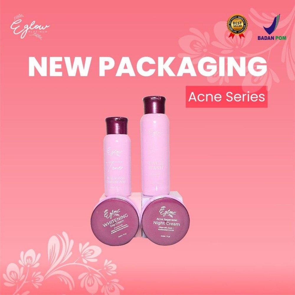Jual EGLOW PLATINUM ACNE BPOM FACIAL WASH 100 ML EGLOW PLATINUM ...