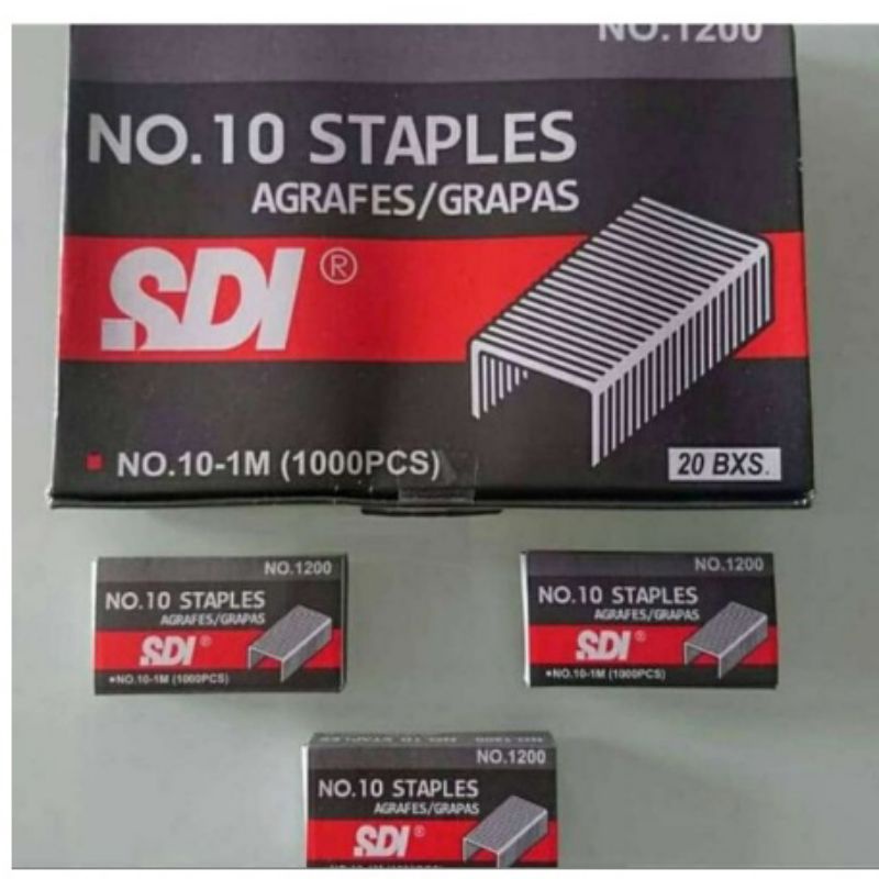 Jual [1 pak besar] isi Staples SDI no 10 isi 20 kotak kecil | Shopee ...