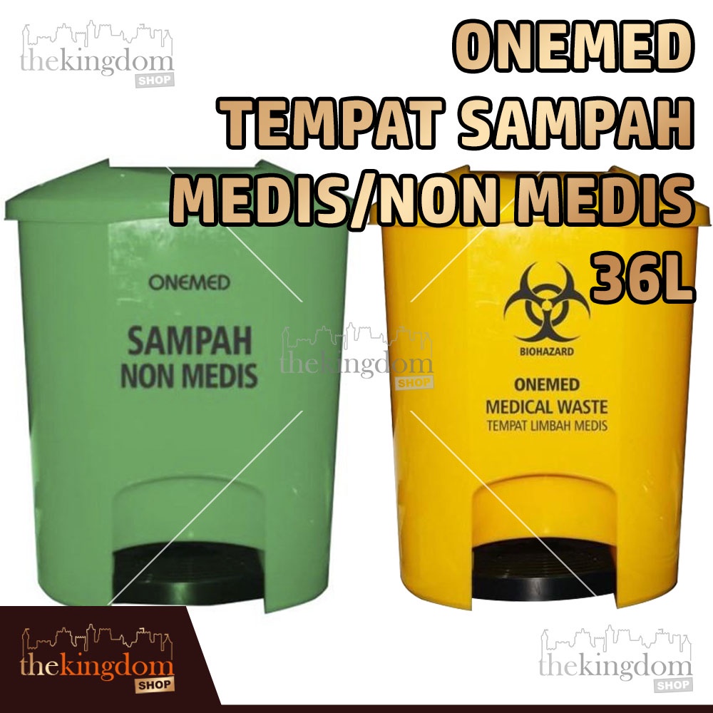 Jual Onemed Tempat Sampah Limbah Medis 36L 36 Liter Tong Medical Waste ...
