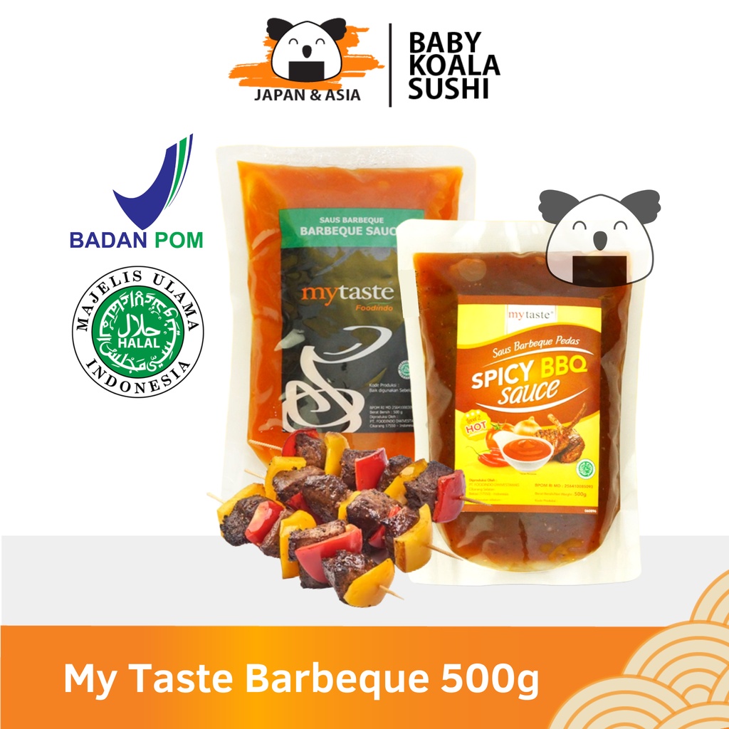 Jual MY TASTE Barbeque Sauce 500 g Halal │ Saus Cocol Rasa BBQ | Shopee ...