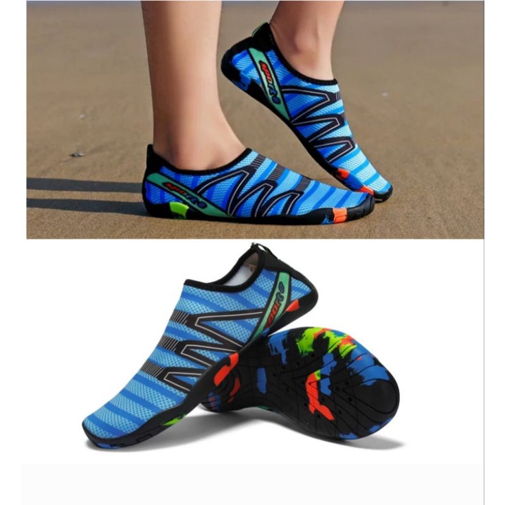 Jual Sepatu Pantai Diving Snorkling Renang Sepatu Sepeda Santai ...