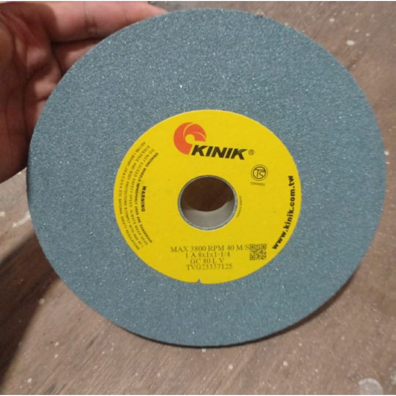 Jual BATU GERINDA DUDUK KINIK 1A 8X1X1.1/4 ABU G 80 BATU GERINDA 8 INCH ...