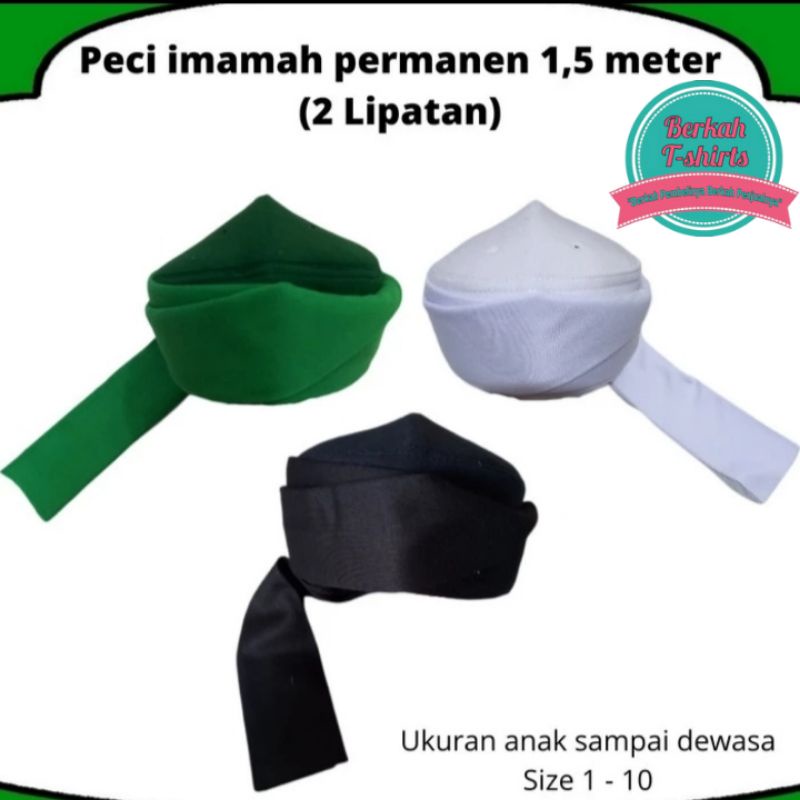 Jual PECI SORBAN IMAMAH PERMANEN | PECI IMAMAH | PANJANG 1.5 METER 2 ...