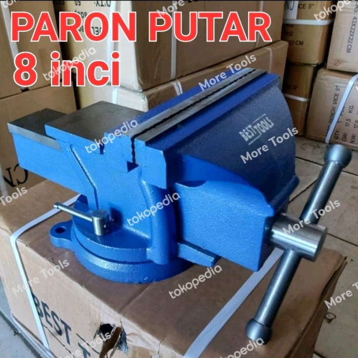 Jual Penjepit Ragum Putar Paron Besi 8 Inci / Tanggem / Catok / Bench ...