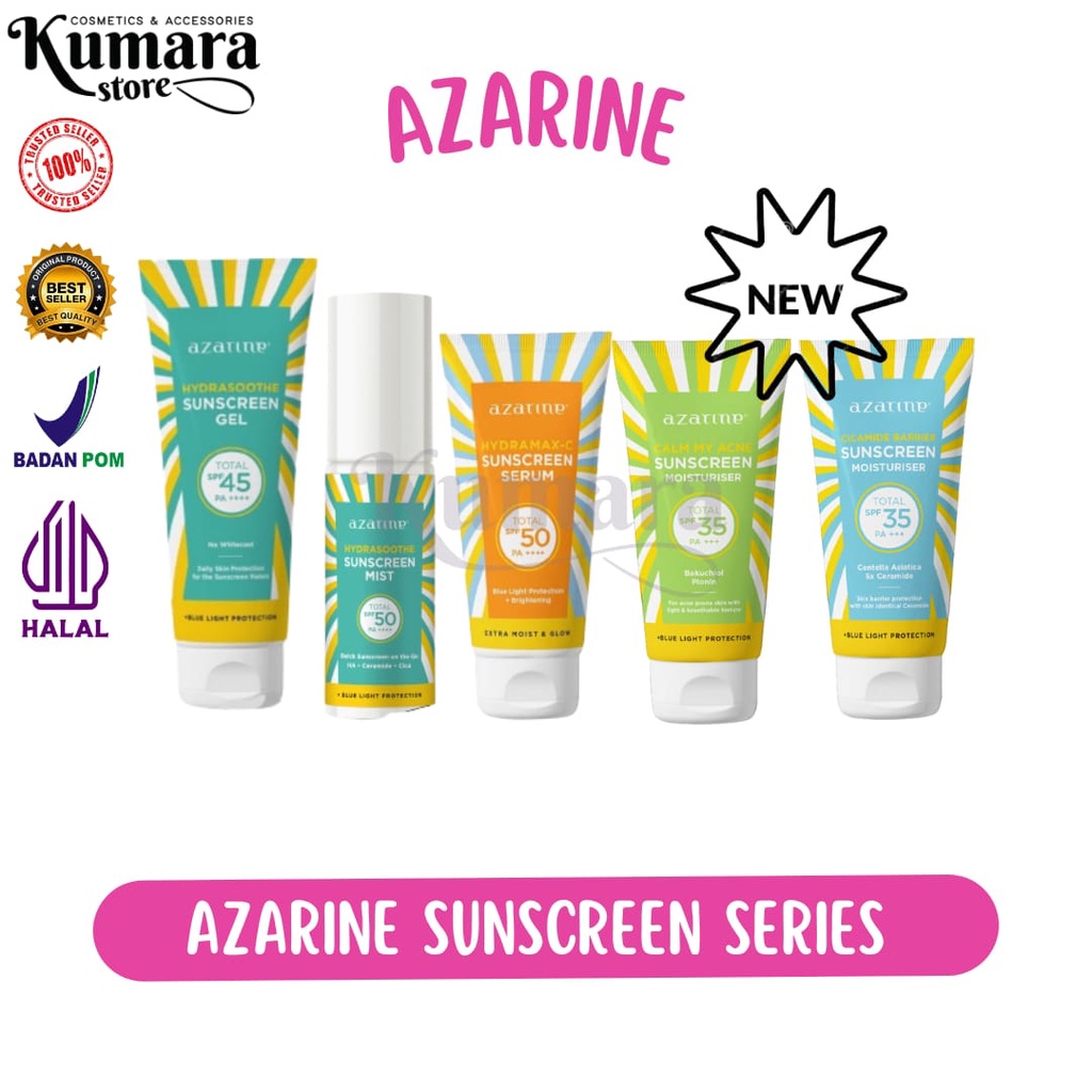 Jual KUMARA STORE - AZARINE HYDRASOOTHE SUNSCREEN GEL SPF 45 PA ...