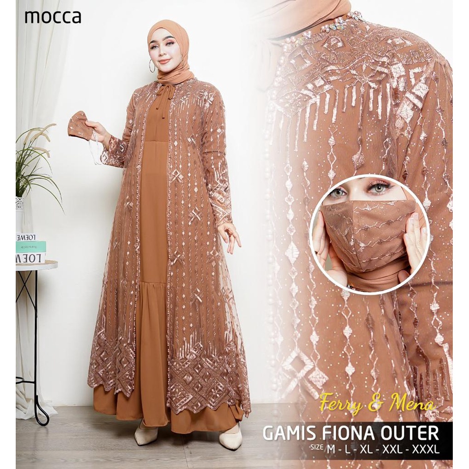 Jual ARUNA2 DRESS PAYET MEWAH ORIGINAL / dress almineta / gamis fiona ...