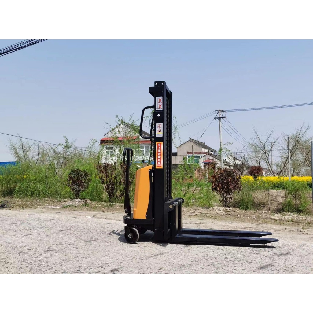 Jual Semi Electric Hand Stacker Hand Lift Elektrik 2 Ton 2.5 Meter ...