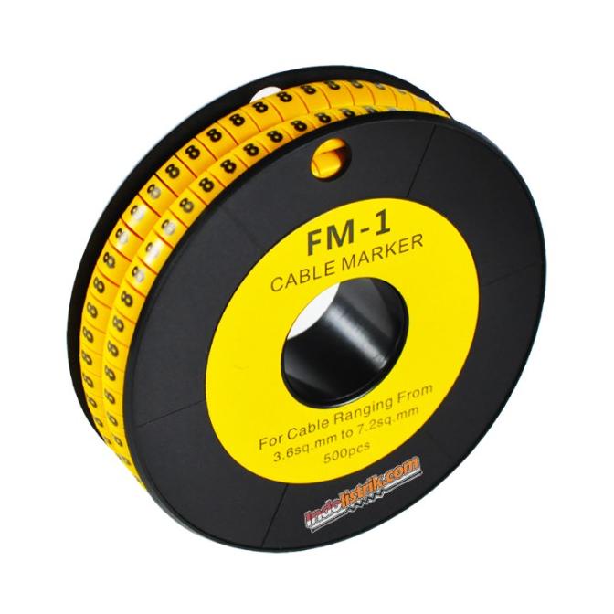 Jual Kabel Marker Angka 8 Label Marker Cable FM 1 Nintoku BERMUTU ...