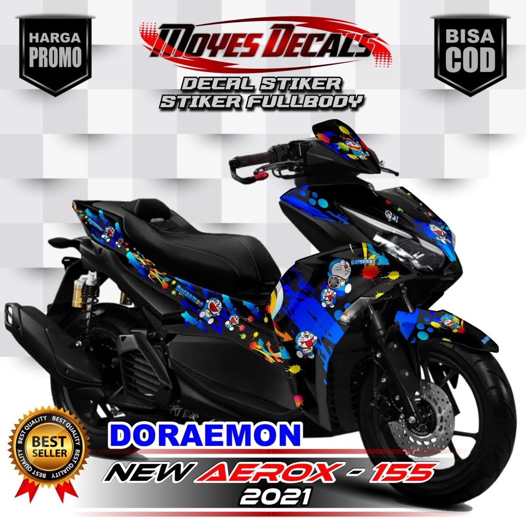 Jual decal aerox connected decal aerox 155 full body new aerox decal ...