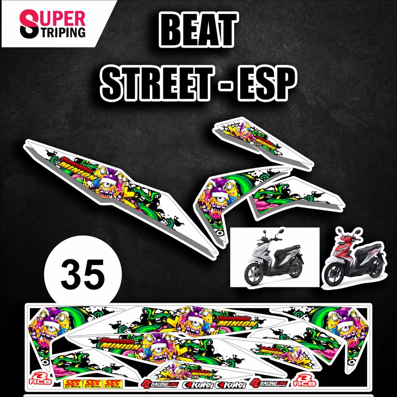Jual STICKER BEAT STREET ESP Varian 35 - Tahun 2017 2018 2019 Desain ...