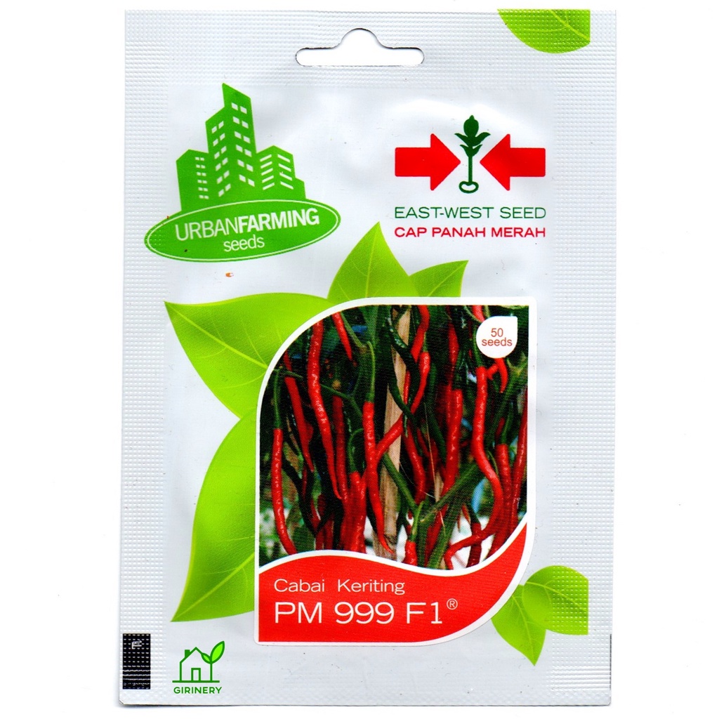 Jual Benih Cabai Keriting PM 999 F1 - Cabe Merah - East West Seed Cap ...