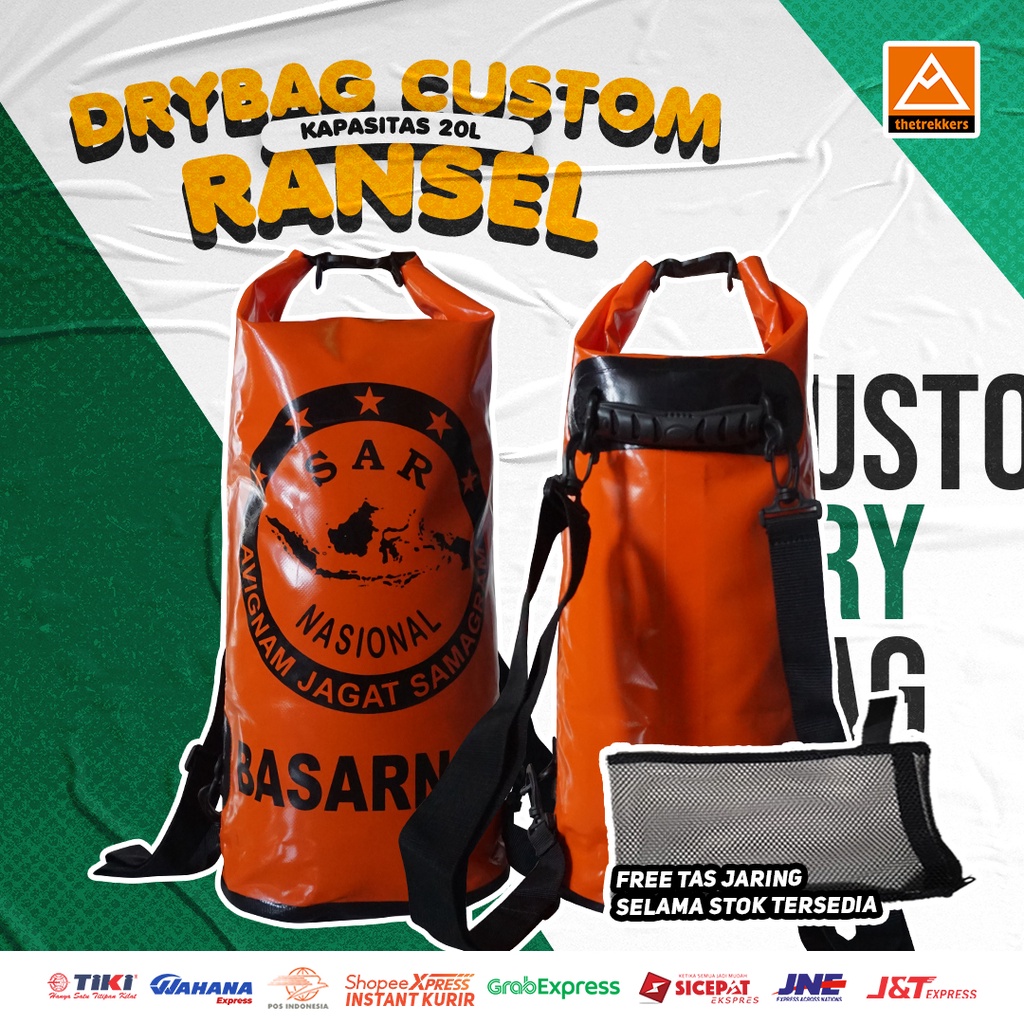 Jual Dry Bag Custom Logo Basarnas 20 Liter | Shopee Indonesia