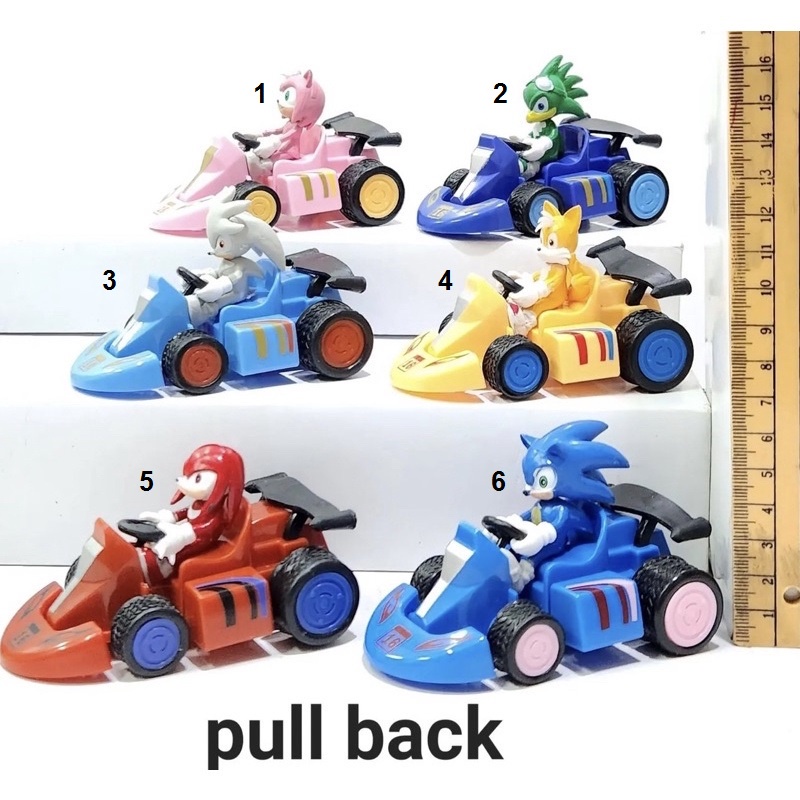 Jual Action Figure Sonic Racing Mainan Sonic Mobil Balap Figure Sonic ...