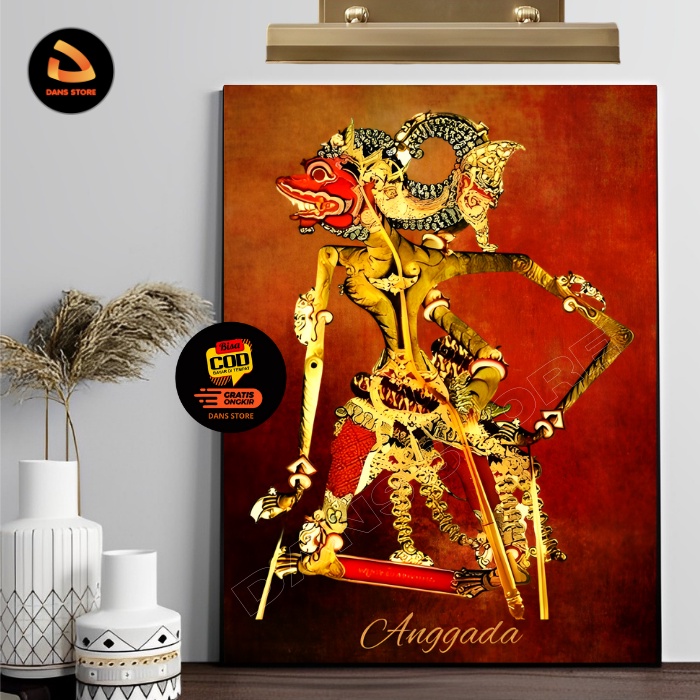 Jual Poster Wayang Kulit Anggada Hiasan Dinding Bahan Art Carton dan ...