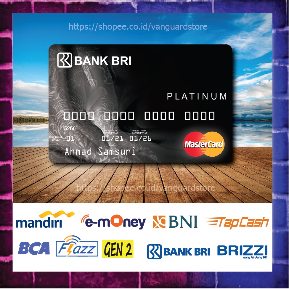 Jual KARTU E MONEY E TOLL BRI PLATINUM MASTERCARD DEBIT EMONEY MANDIRI ...