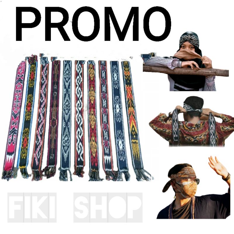 Jual PROMO Ikat Kepala Tenun Etnik Toraja Dayak Lombok Kalimantan Sumba ...