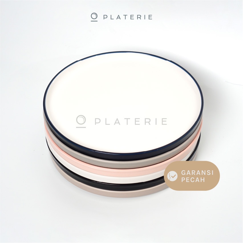 Jual PLATERIE Piring Makan Dinner Plate Stackable Keramik 9.5 Inch ...
