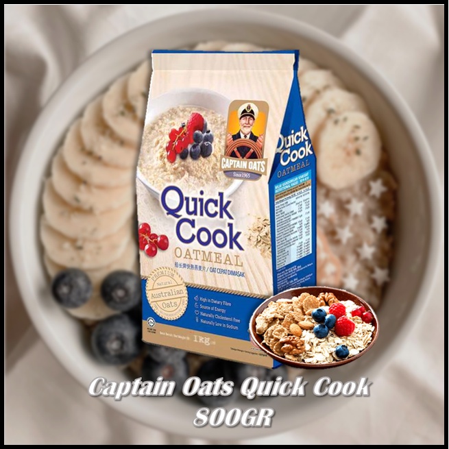 Jual Captain Oat Quick Cook 800GR | Shopee Indonesia