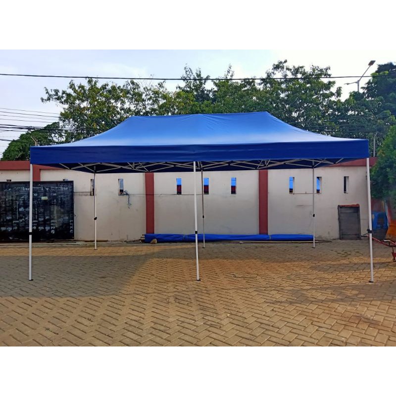 Jual Tenda Lipat Premium Besi Putih Ukuran 6mtr X 3mtr Ketebalan Besi 1 ...