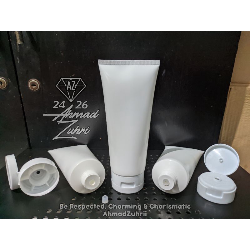 Jual Tube Kosong 200ml Putih Fliptop Minimal Order 25pcs - Botol Tube ...
