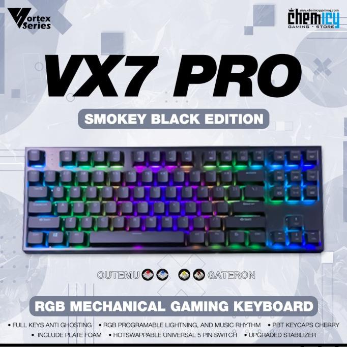 Jual Vortex Series VX7 Pro Smokey RGB Hotswap Mechanical Gaming ...