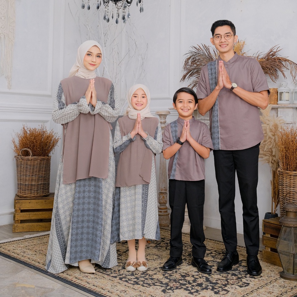 Jual Sarimbit Keluarga Savana Series by Atheera | Couple Ibu Ayah Anak ...