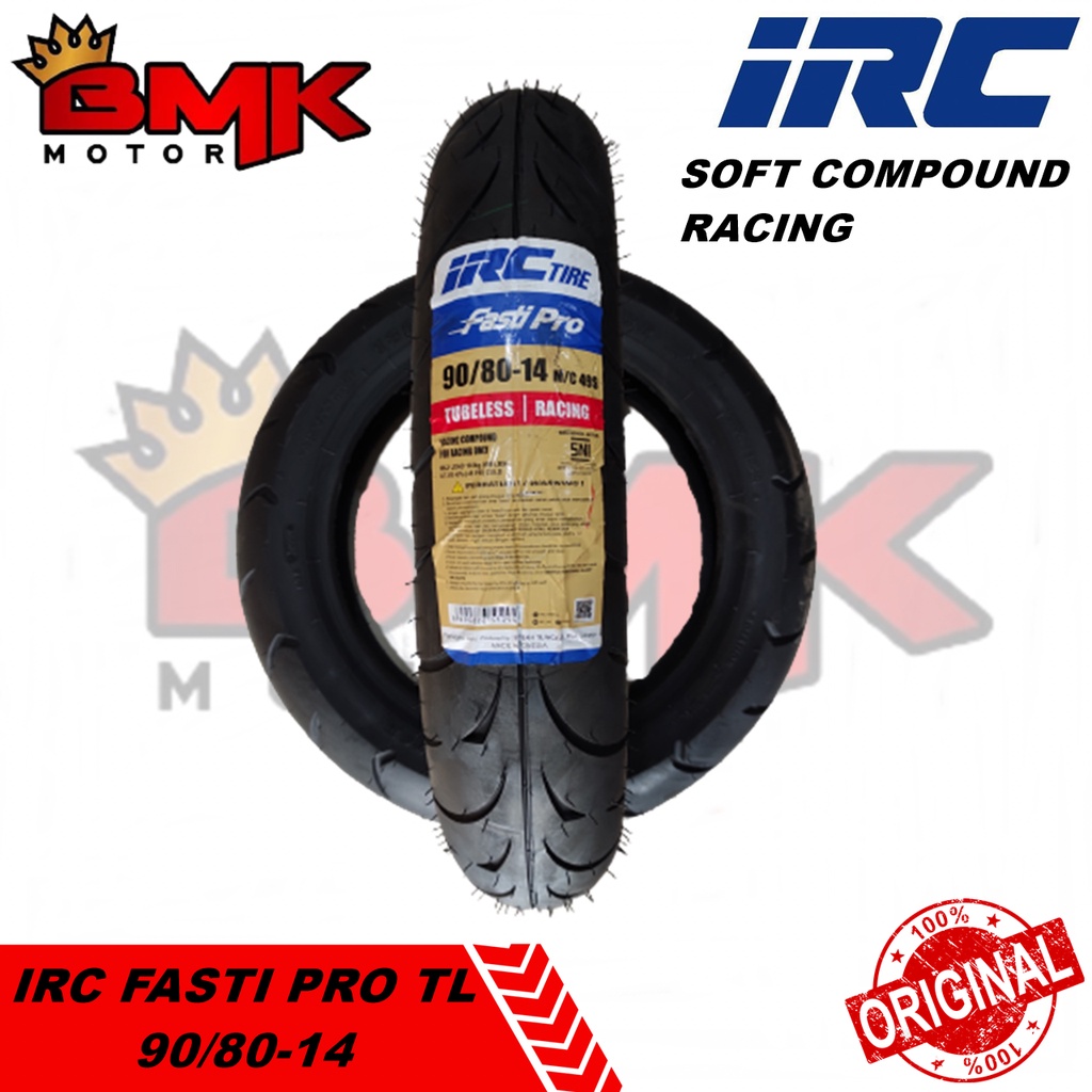 Jual Irc Ban Luar Fasti Pro Fasti 2 90/80-14 80/80-14 Tubeless Soft ...