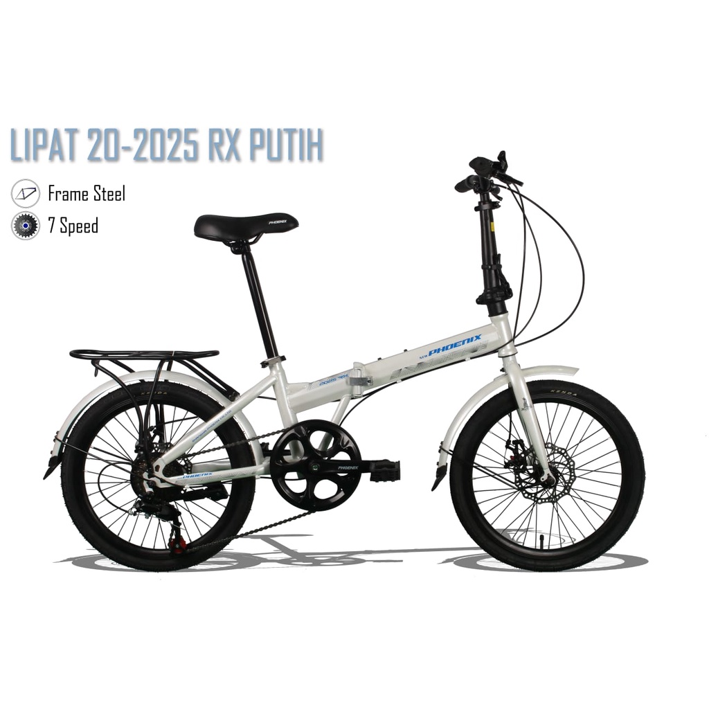 Jual SEPEDA LIPAT 20" PHOENIX 2025 RX VELG TINGGI | Shopee Indonesia