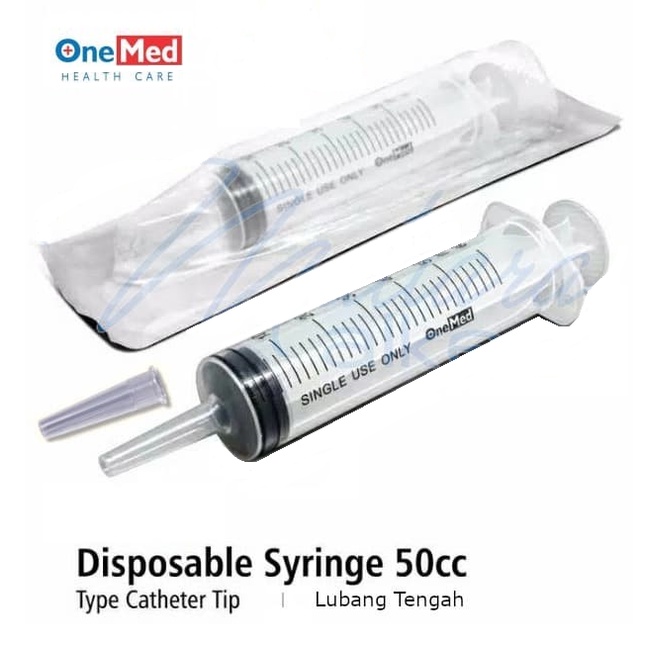 Jual Spuit Suntikan Feeding Syringe Tanpa Jarum 50cc Catheter Tip ...