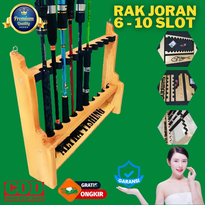 Jual Produk Terbaru Rak Joran Pancing Ukuran Sedang Bahan Kayu Tempat ...