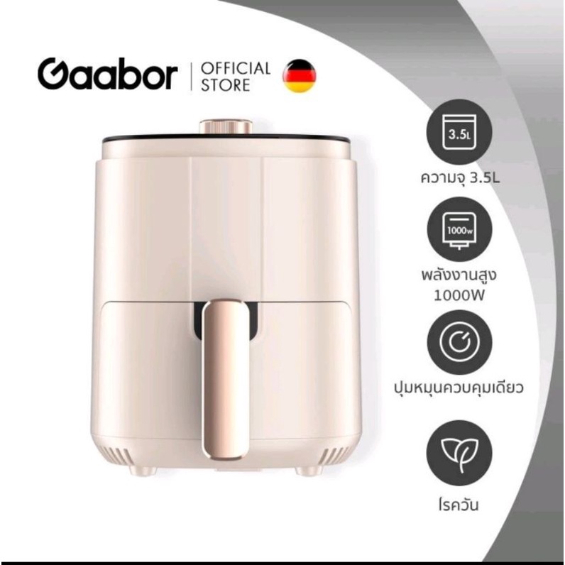 Jual gaabor air fryer 3.5 liter GA - M35A - mesin penggorengan tanpa ...