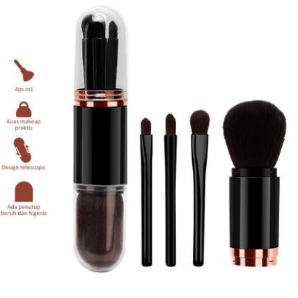 Jual HD - Kuas Make Up Brush Portable Kosmetik Brush Travel Kuas Make ...