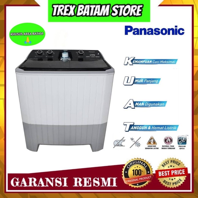 Jual PANASONIC NA-W125FCV1V MESIN CUCI 2 TABUNG 12G (BATAM) | Shopee ...