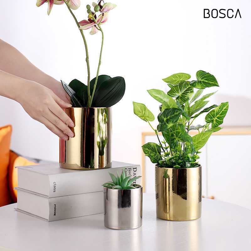 Jual Bosca Living - Pot Tanaman Bunga Gold Dan Silver Tanpa Alas ...