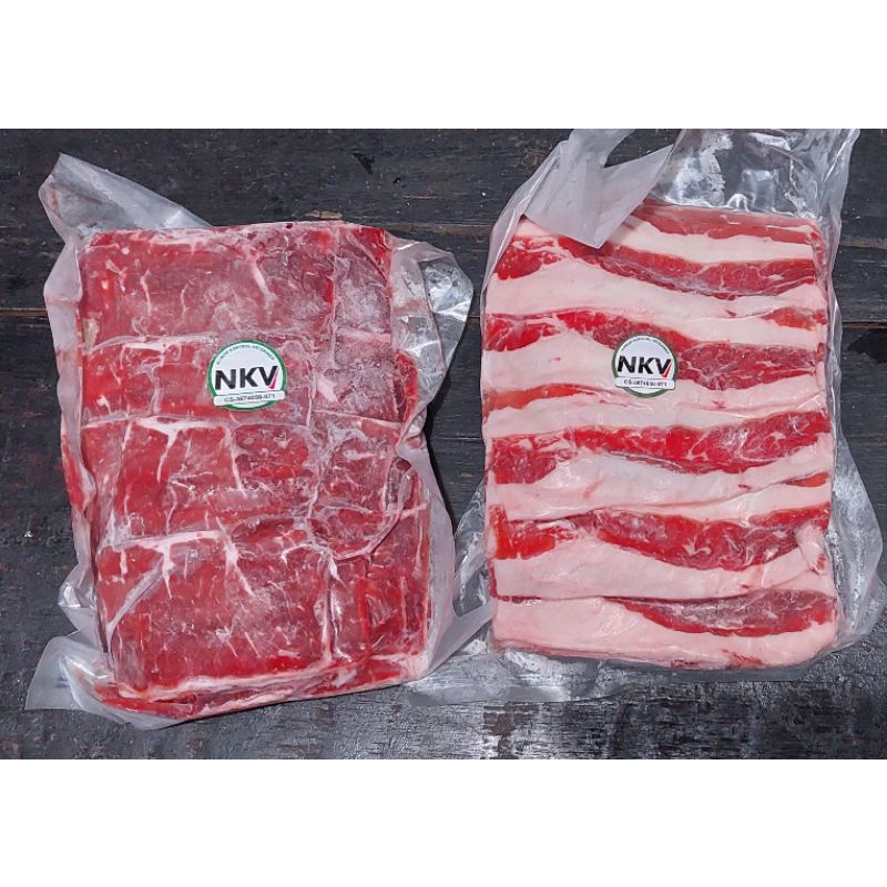 Jual AUS Short Plate Beef Slice & Sirloin Beef Slice 500gr | Shopee ...