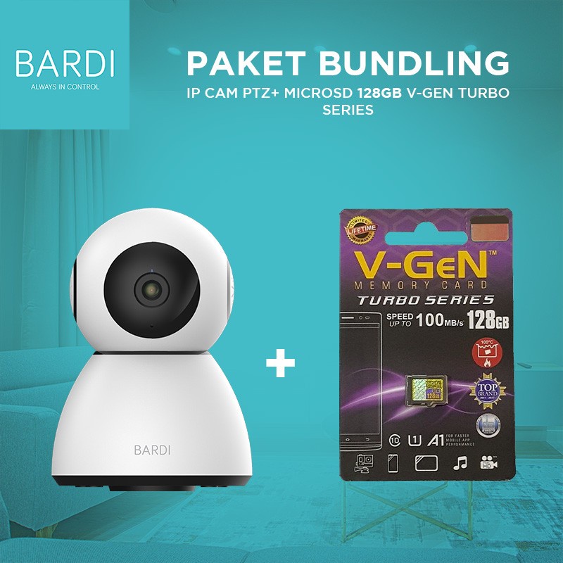 Jual Bundling BARDI Smart Indoor PTZ IP Camera CCTV Wifi IoT Home ...