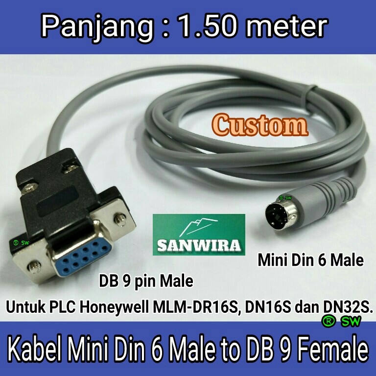 Jual Kabel PLC Honeywell MLM-DR16S / DN16S / DN32S - panjang 1.50 meter ...